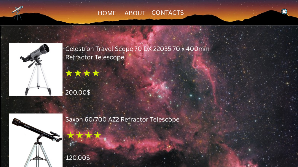 ASTRONOMY WEB SITE