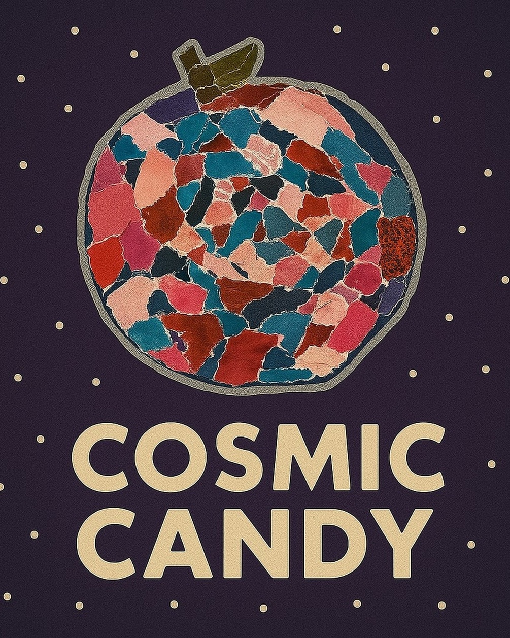 Cosmic Candy – Retro Surreal Digital Art Print (Instant Download)