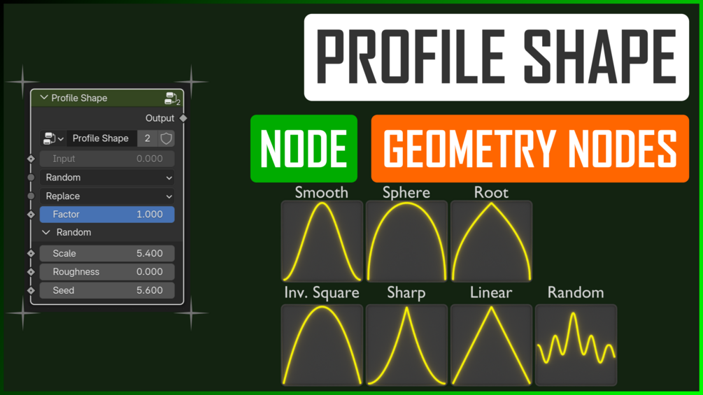 Profile Shape group node in geometry nodes - Blender project