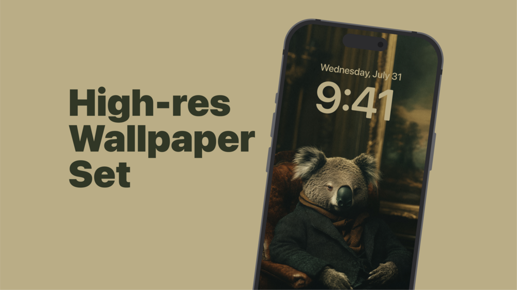 Mr. Hugo Koala — High-Res Wallpaper
