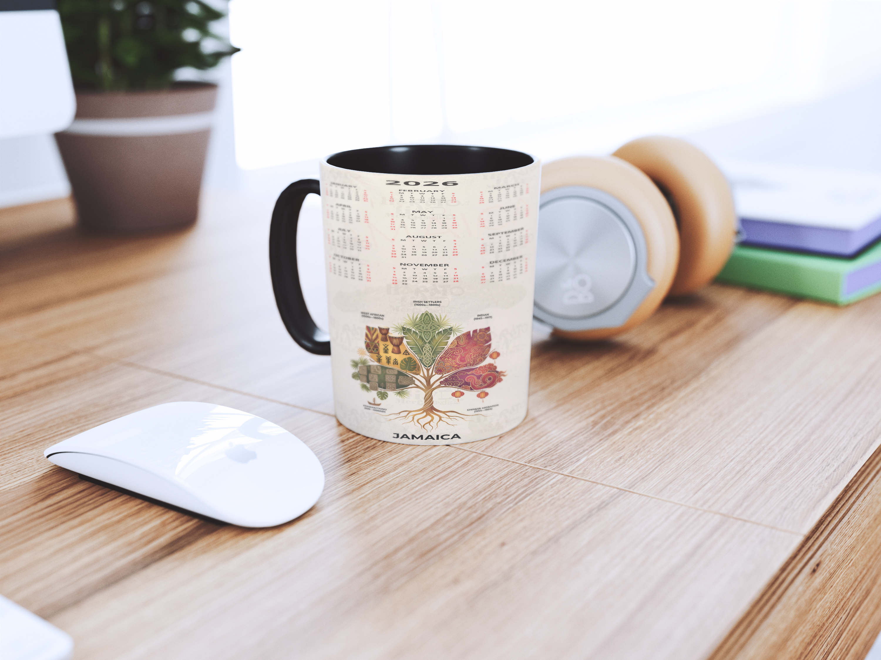 HTFM Jamaican Heritage 2026 Calendar — A3 Minimal Art Print Instant ...