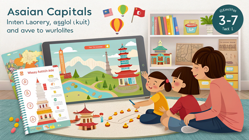 Discover Asian Capitals for Kids: Guess the Countries Quiz