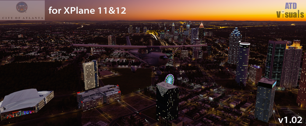 Metro Atlanta, Georgia for X-Plane 12 & 11 (ATD)