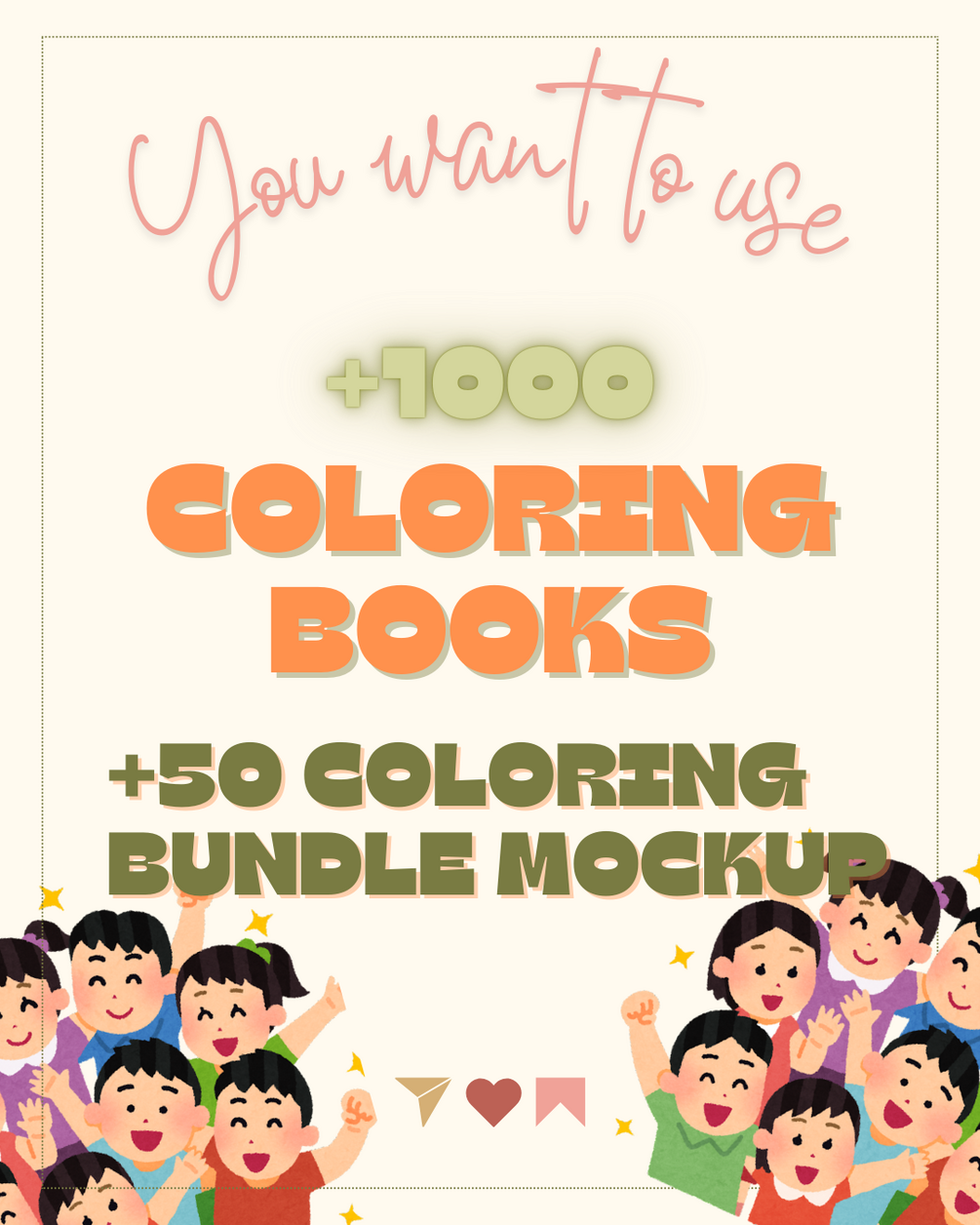 1,000+ Coloring Book Pages + 50+ Mockups – Ready to Use or Sell