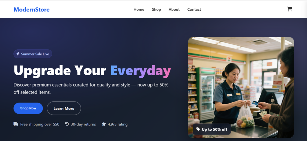 ModernStore — Premium E‑commerce Storefront Template