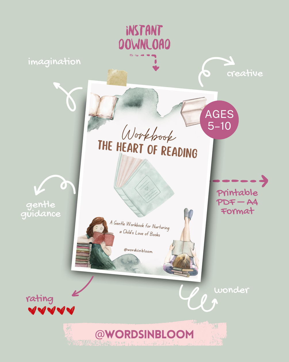 The Heart of Reading – A Motivational Workbook for Children