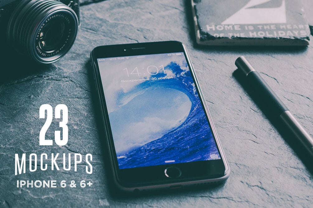 23 Cool iPhone 6 & 6+ mockups