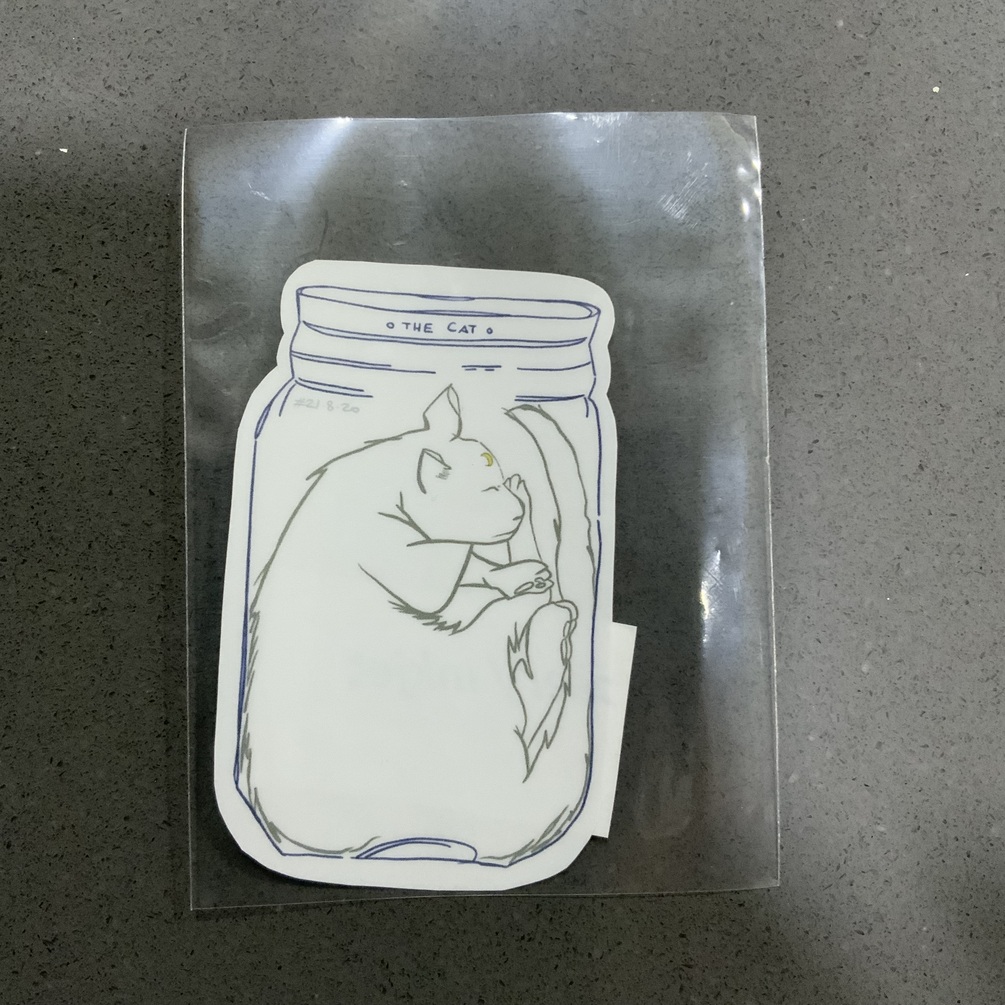 The Cat sticker: The Jar Project series