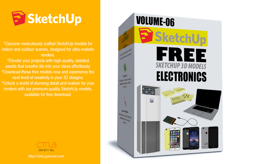 Vol-06-Electronic_Sketchup 3D Models