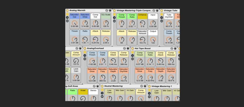 14 Mastering Racks Upgraded from Live 8