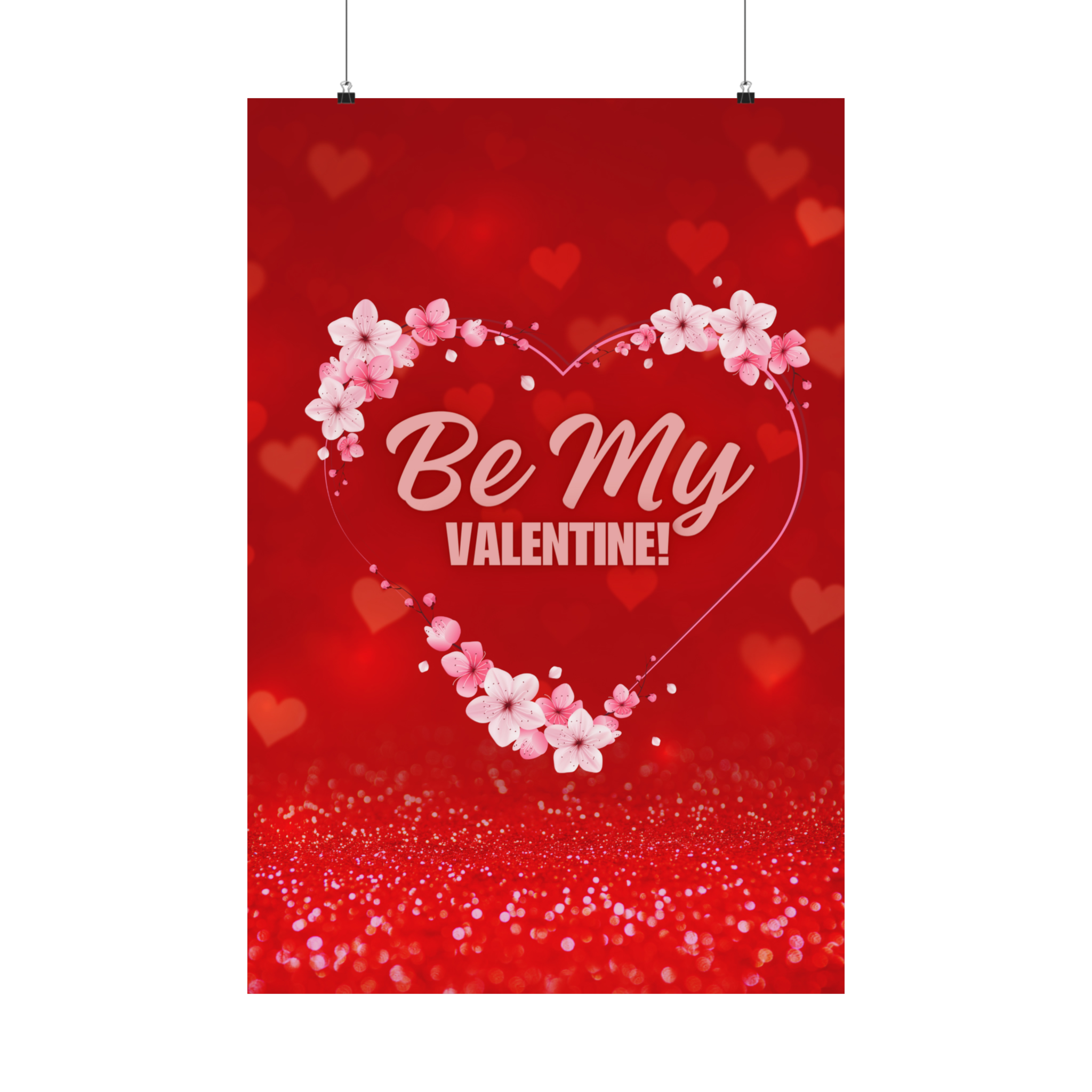 Be my Valentine Poster PDF Download