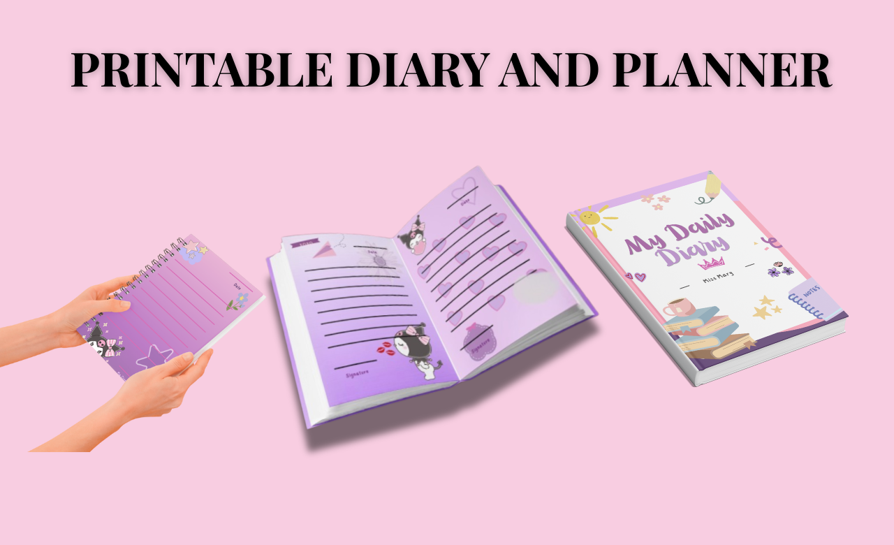Purple Printable Diary & Planner