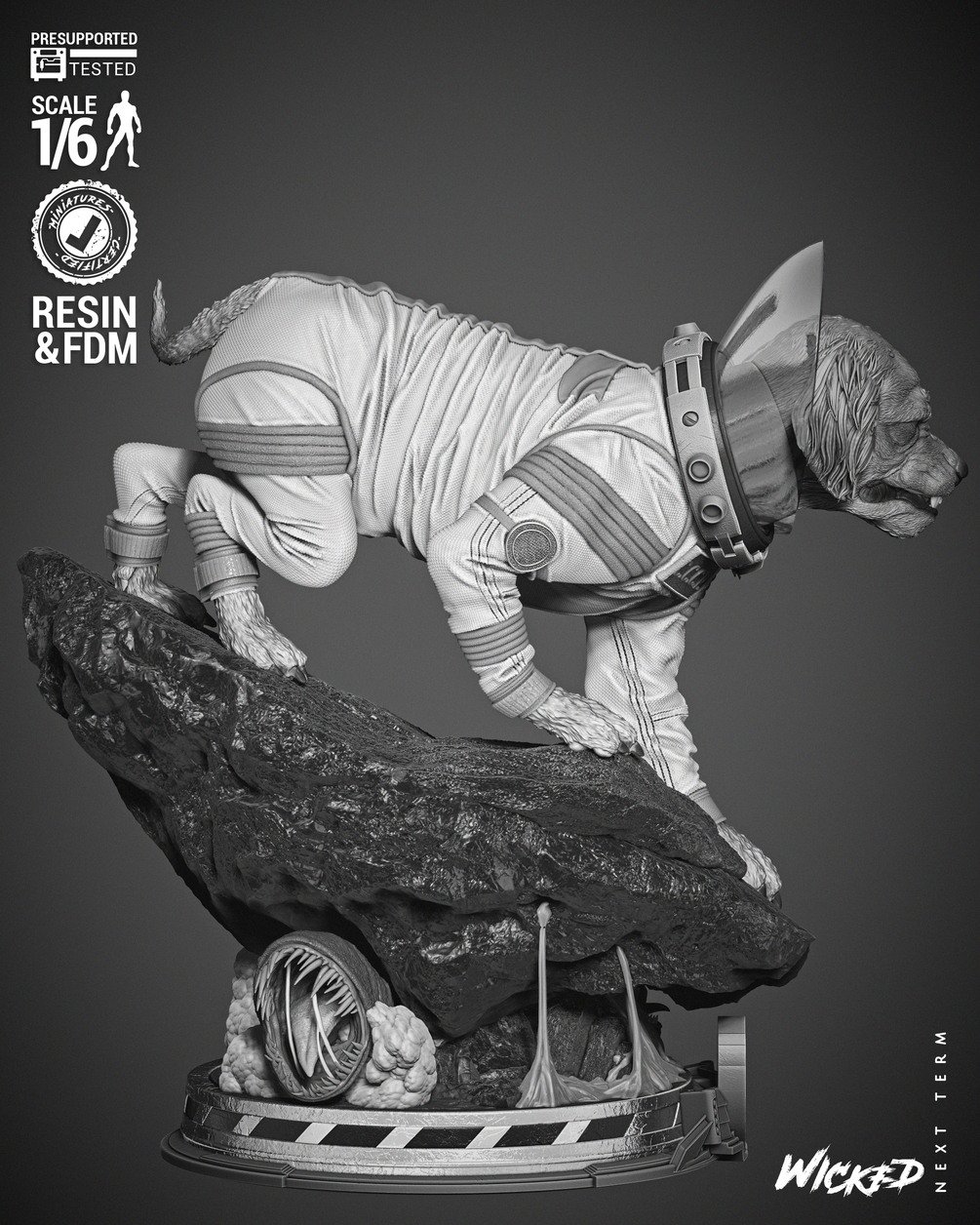 Wicked Marvel Cosmo Sculpture: Tested and ready for 3D printing