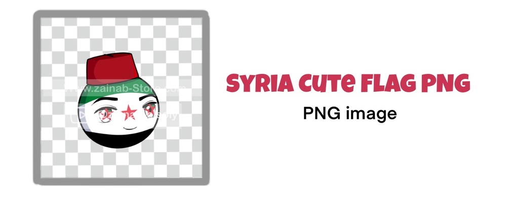 Syria Cute Country Flag PNG