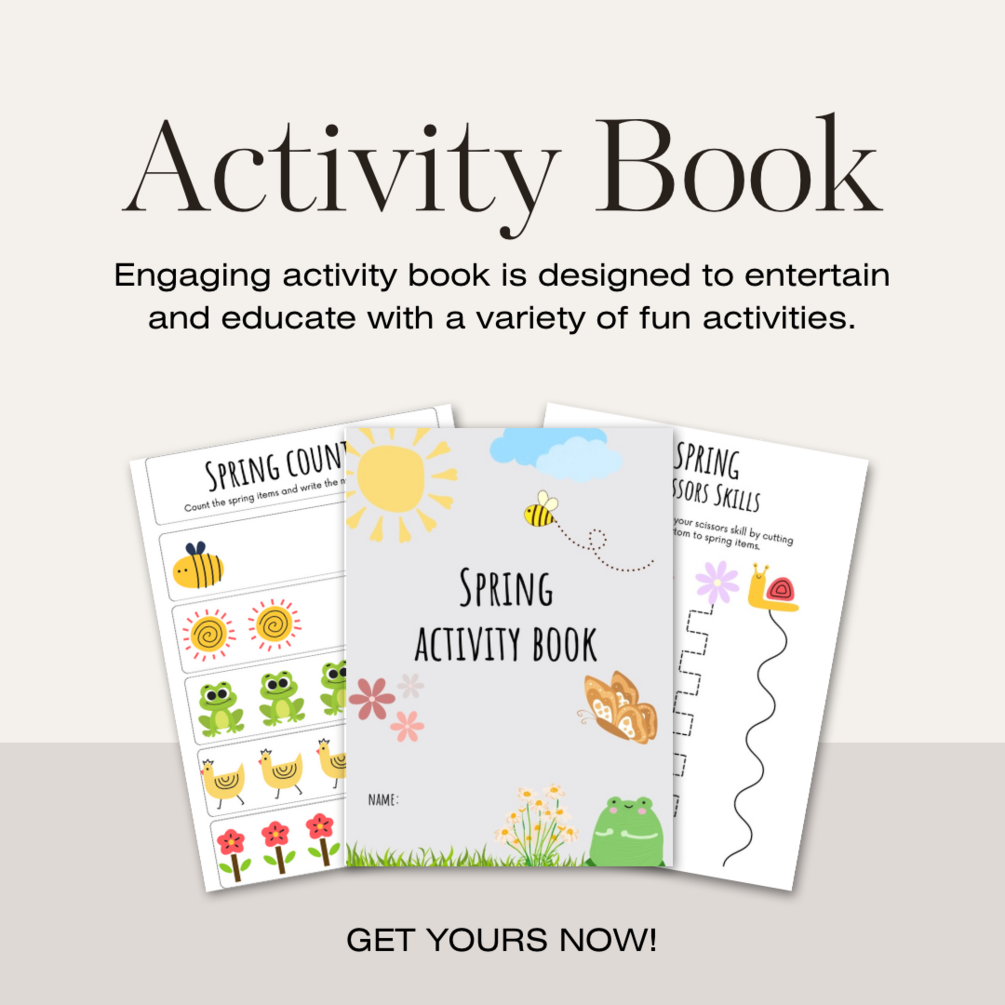 SPRING THEMED ACTIVITY BOOK