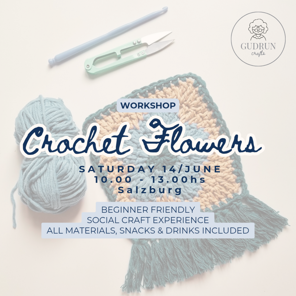 Workshop - crochet flowers 14/06