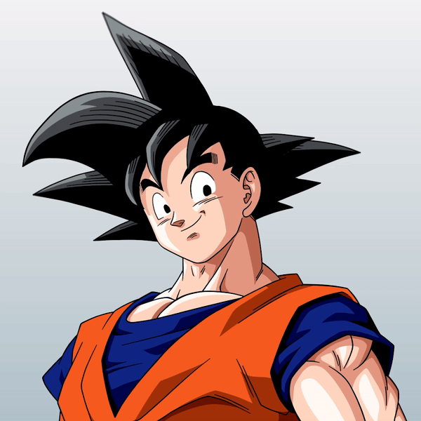 La animación del pelo de GOKU! - Koncep.to