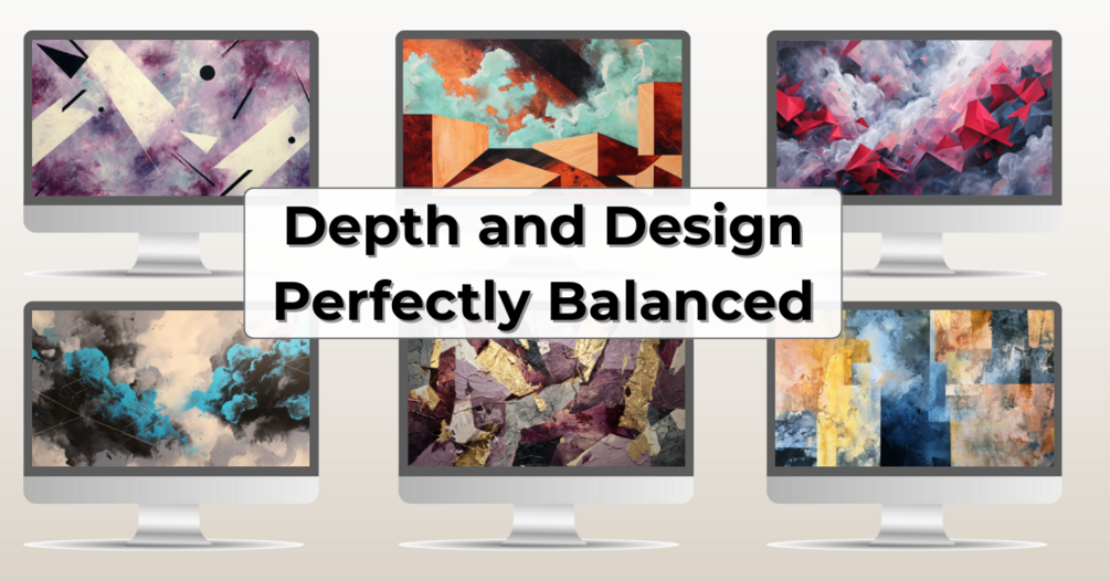 Void and Form – Textured Abstract Digital Backgrounds (12 Files, 4 Sizes)