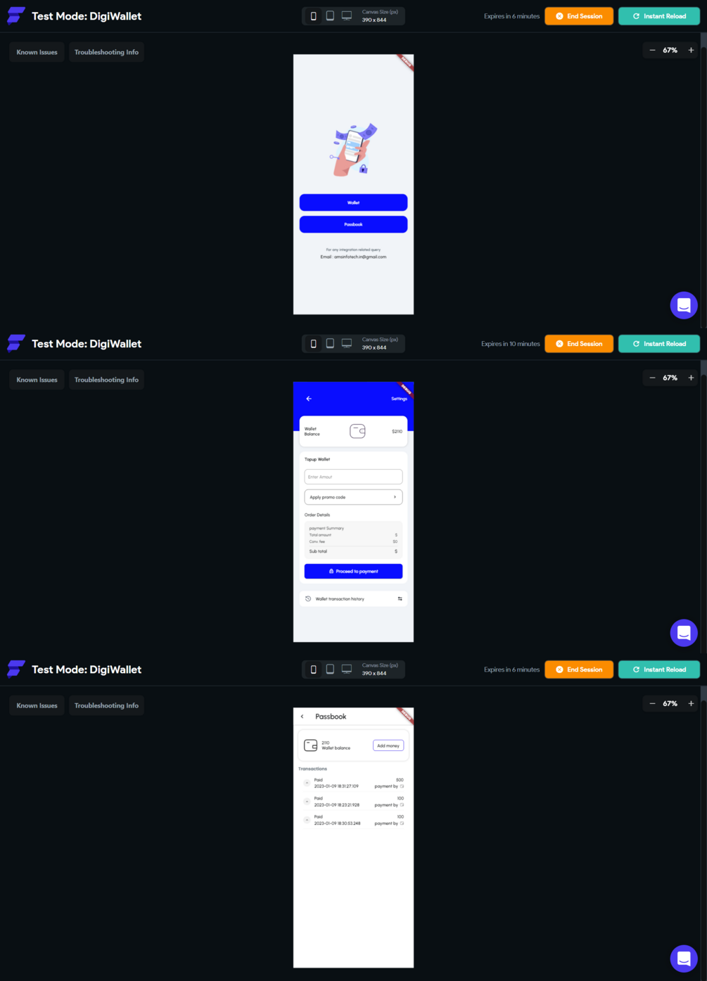 DigiWallet - FlutterFlow E-Wallet App
