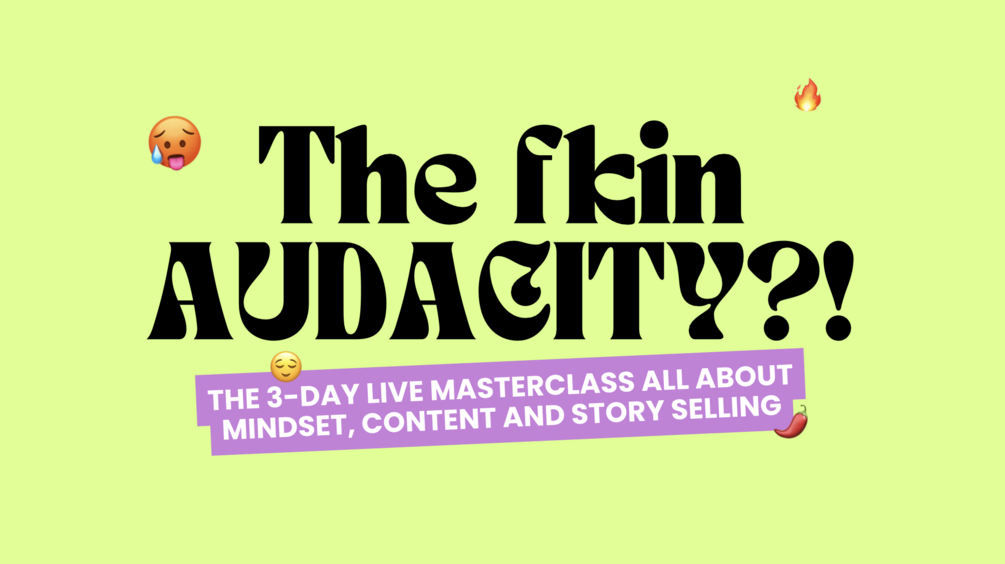 The Fkin AUDACITY: Day 2 Masterclass Replay