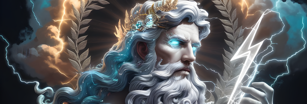 Zeus - The Storm Bringer | Greek Mythology Art | Printable Wall Art