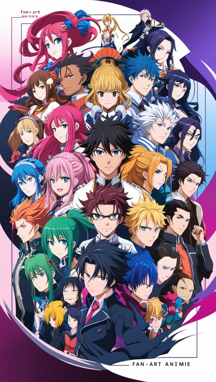 Dive into the Colorful World of Anime Fan Art! 🎨 #AnimeArt #FanArt