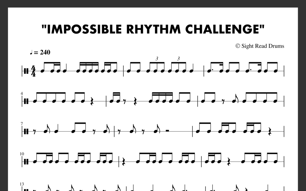 Impossible Rhythm Challenge