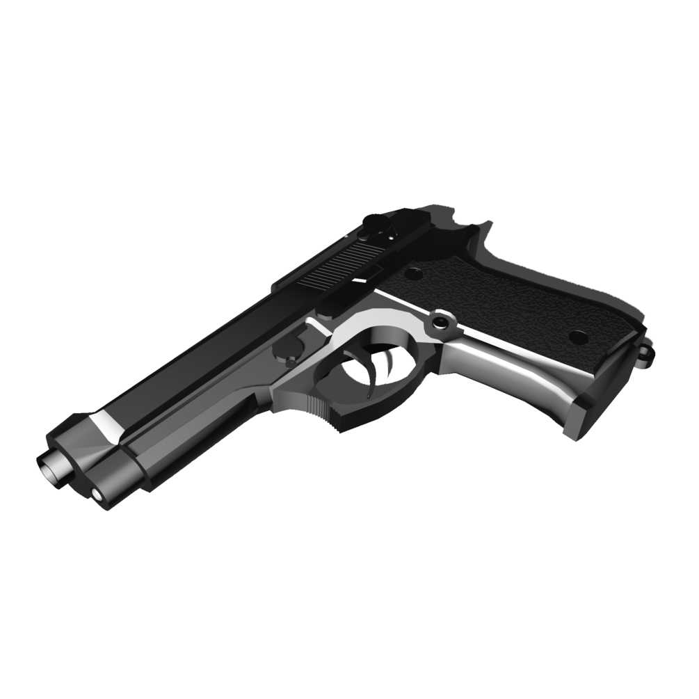 Free Hand Gun 3D model