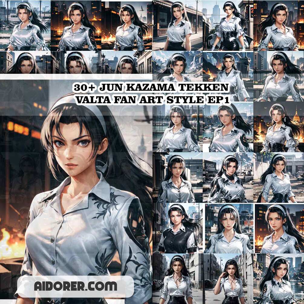 30+ JUN KAZAMA TEKKEN VALTA FAN ART STYLE EP1