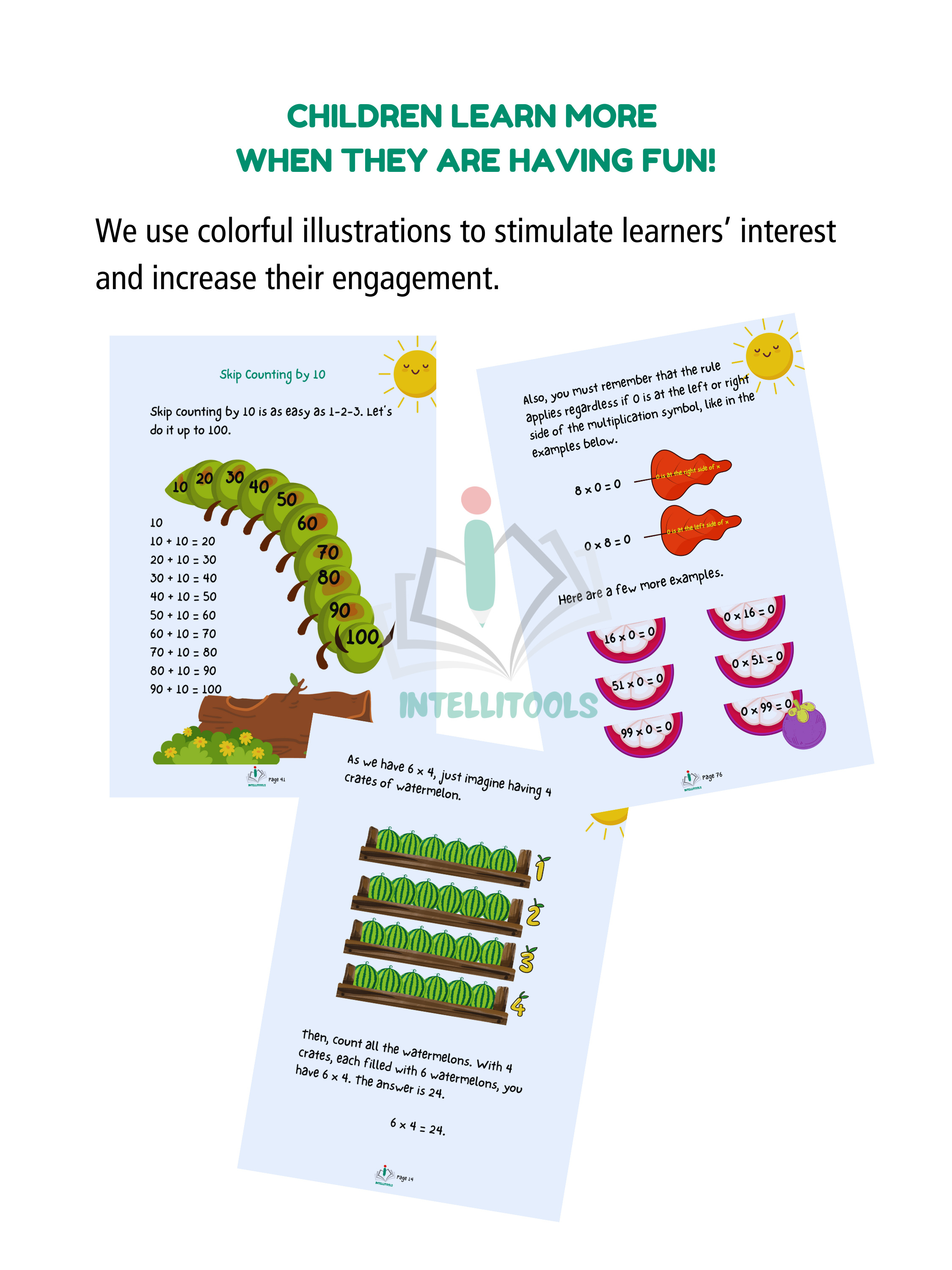 Intellitools Workbook for Kids Multiplication Techniques for Beginners ...