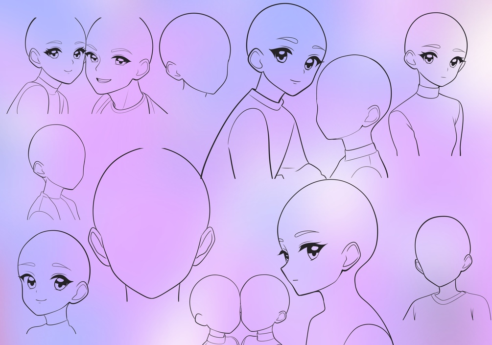 Anime Poses YCH Bases