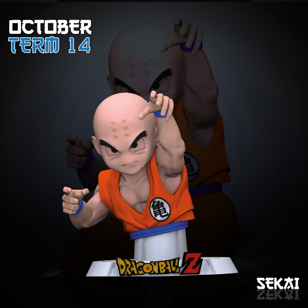 Krillin Bust - Sekai 3D Models - Tested and Ready for 3D printing