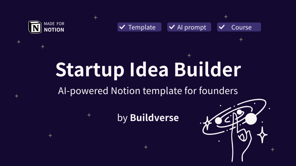 [Free Sample] Startup Idea Builder – Notion AI Template