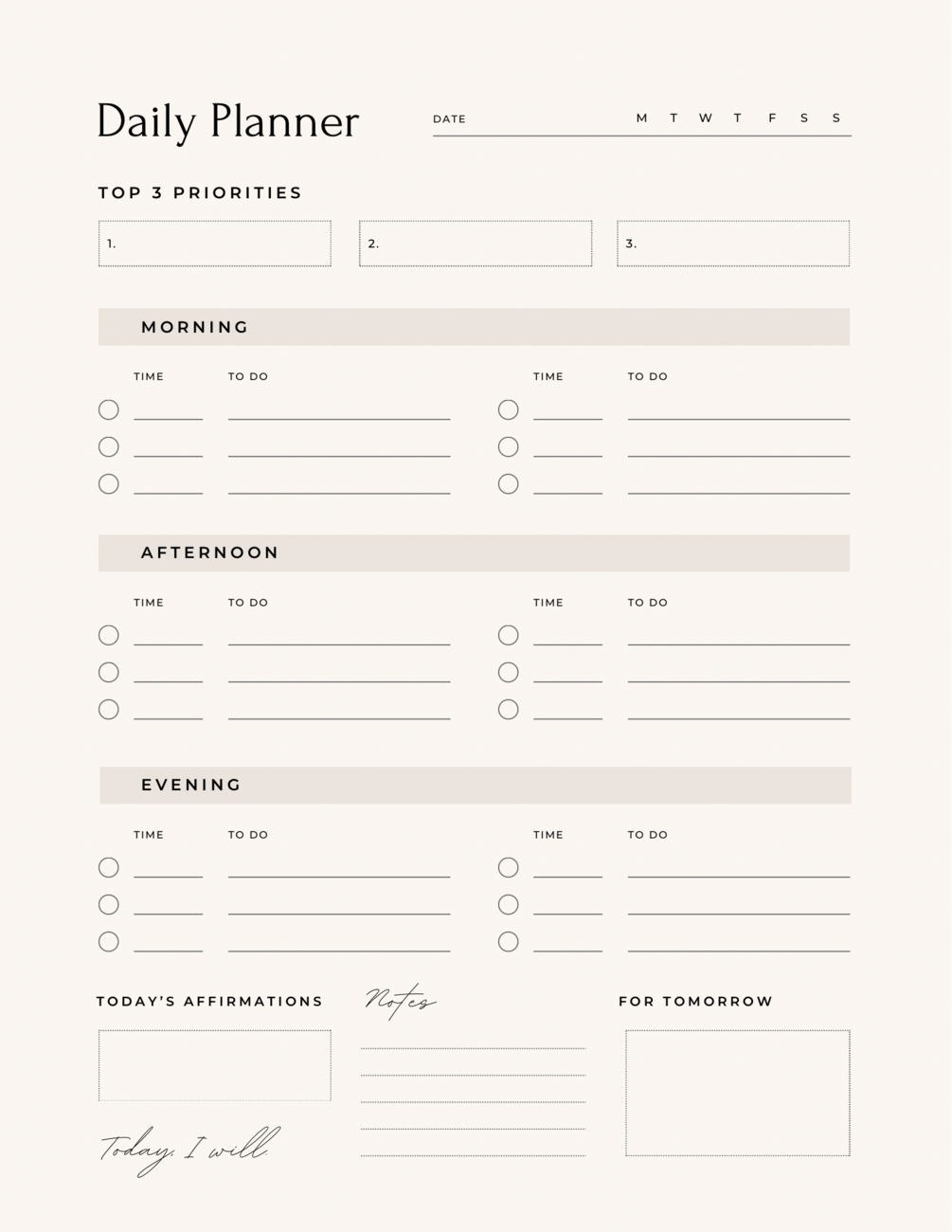 The Ultimate Daily Digital Planner | Undated, Minimalist & Hyper-Organized