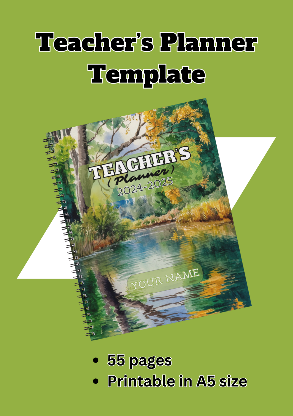 NATURE LOVER TEACHER'S PLANNER A5