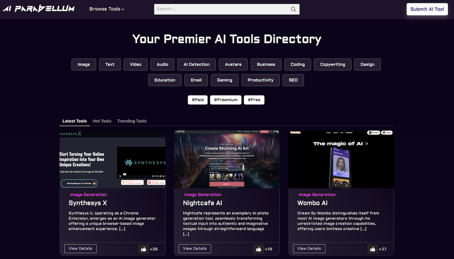 Submit AI Tool - AI Parabellum