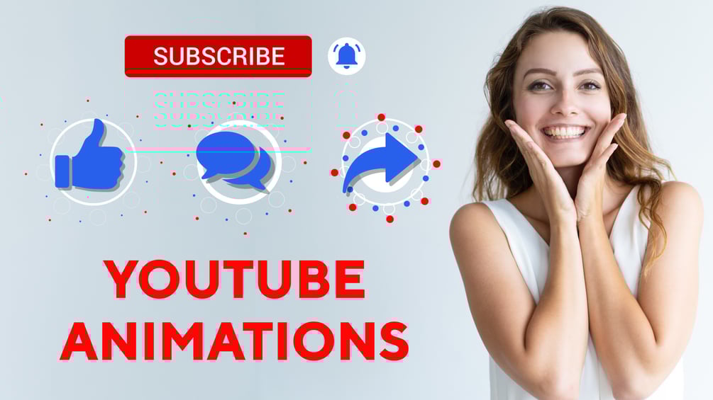 Like Comment Share & Subscribe Animations in 4K for YouTube Copyright Free