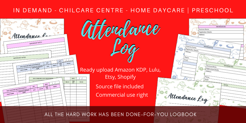 Sign In and Out Sheets Perfect for Home Daycare, Childcare Centers and ...