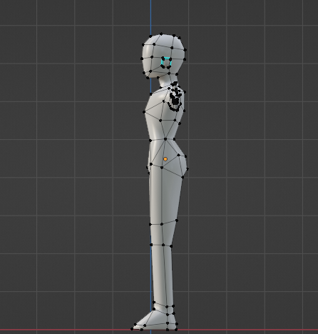 super lowpoly 3D character base mesh!