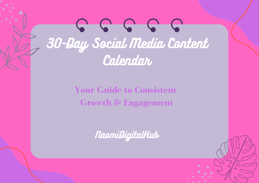 30-Day Social Media Content Calendar for Small Businesses