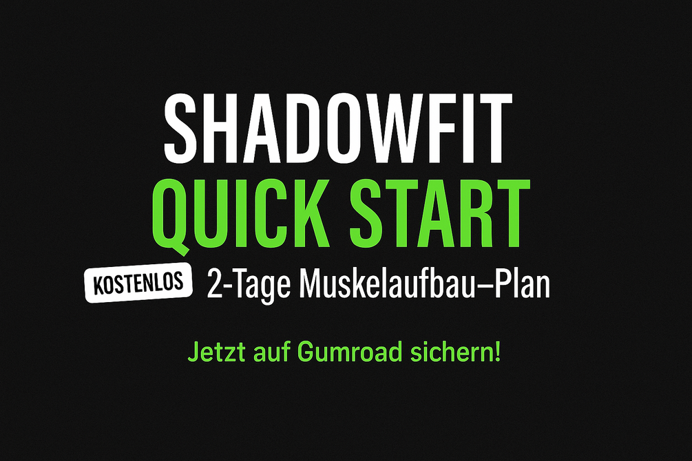 ShadowFit Quick Start Plan – Der perfekte Einstieg ins Gym