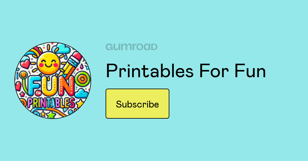 Printables For Fun