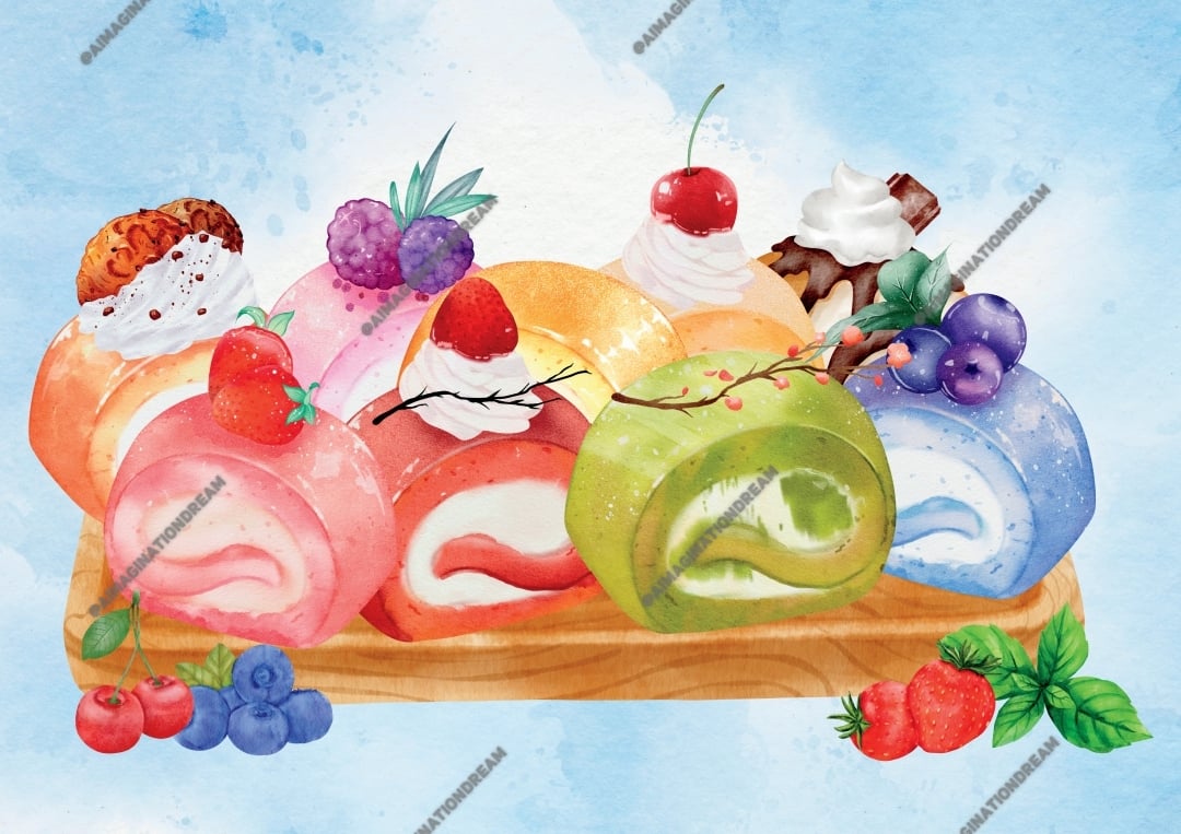 ROLL CAKES THEME POSTER & CALENDAR