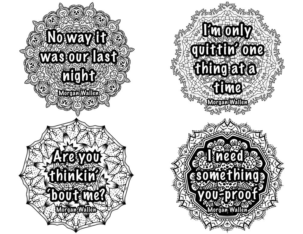 Coloring Pages - Morgan Wallen
