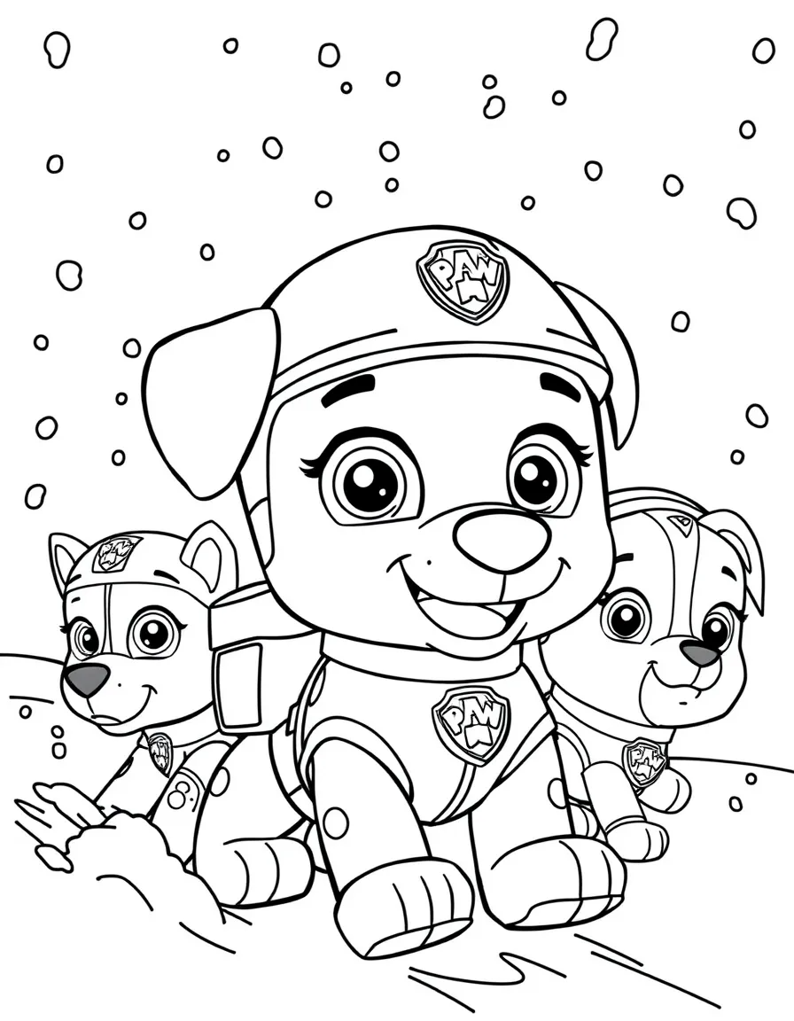 PAW PATROL MINI RESCUE DOG TEAM - Coloring Book for Kids