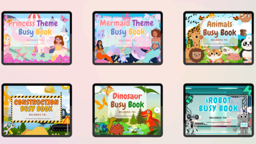KIDS 6 BUSY BOOKS BUNDLE