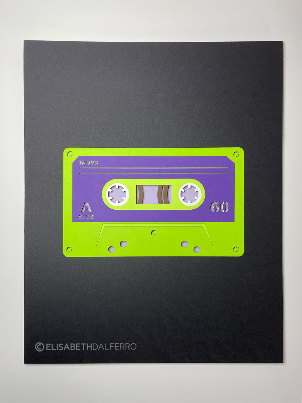 Cassette, tape, poster, cutout, découpe, vintage, cassette tape, 80’s ...