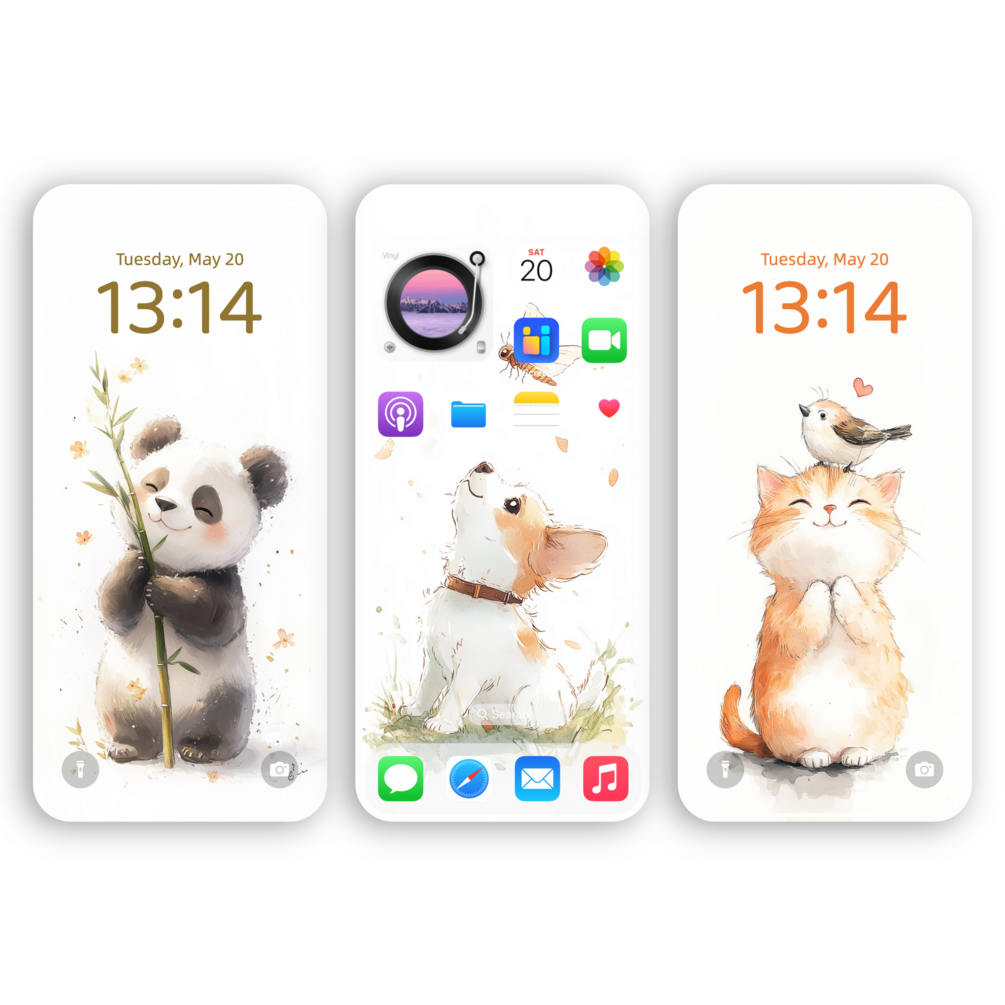 Digital Wallpaper for iPhone and Android | Instant Download | Adorable ...