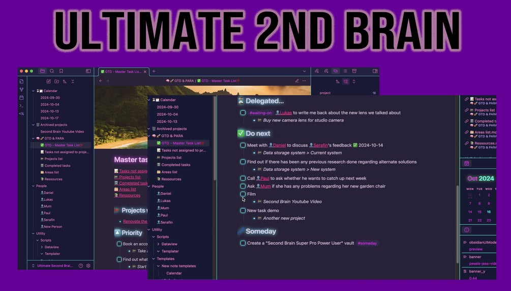 ULTIMATE Second Brain Vault for macOS (put together by Medic David)