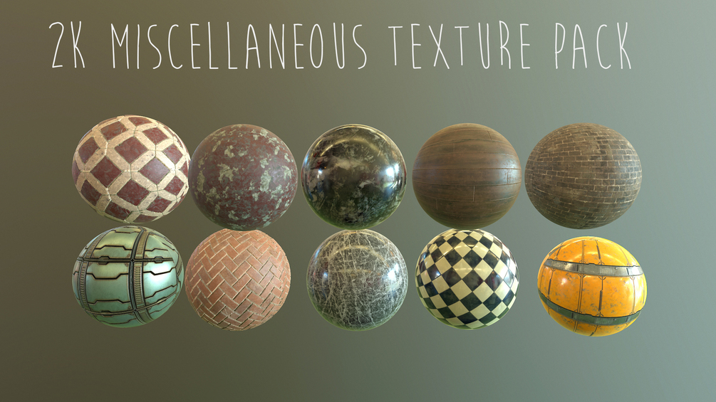 2k Miscellaneous Texture Pack - Aaron Quiney